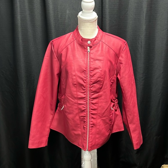 Baccini | Jackets & Coats | Baccini Faux Leather Jacket | Poshmark
